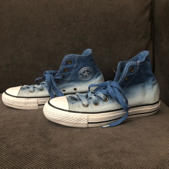 Converse | Shoes | Blue Denim Fade Converse High Tops | Poshmark